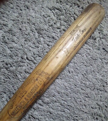 Vintage Ted Cox H&B 125 Louisville Game Used Baseball Bat Rare Red Sox ...