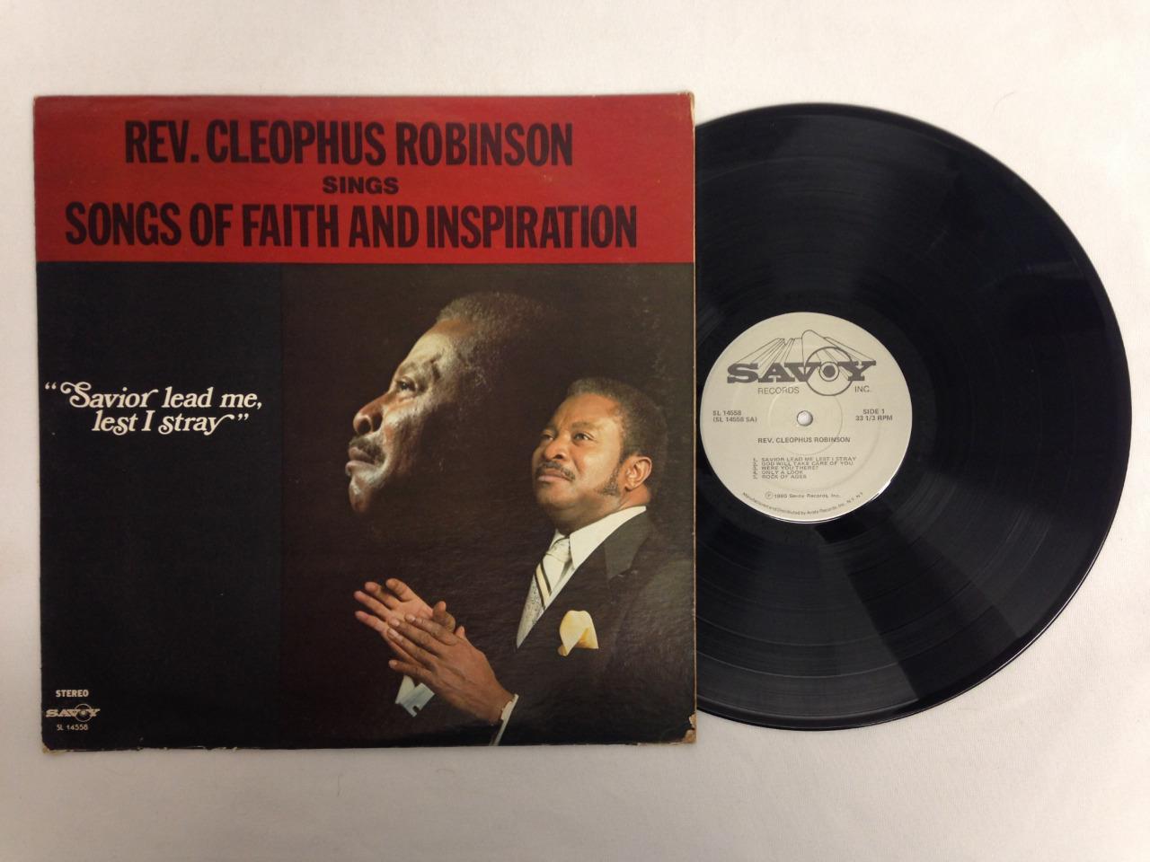 REV CLEOPHUS ROBINSON LP: Songs of Faith and Inspiration, Black Gospel ...