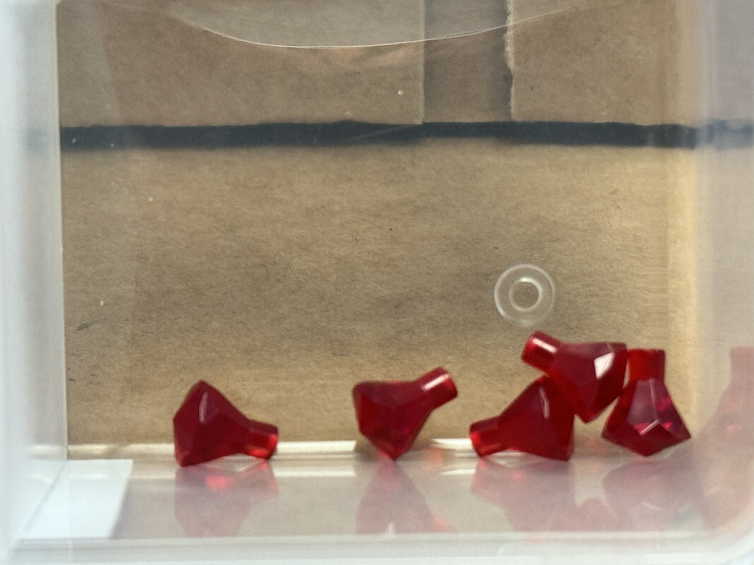 LEGO Parts - Trans-Red Rock 1 x 1 Jewel 24 Facet - No 30153 - QTY 5 | eBay