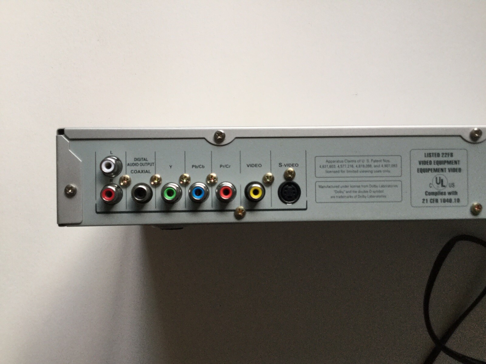 Magnavox Silver DVD Player CD Model MDV455/17 120V 60Hz 20W Year 2003 ...