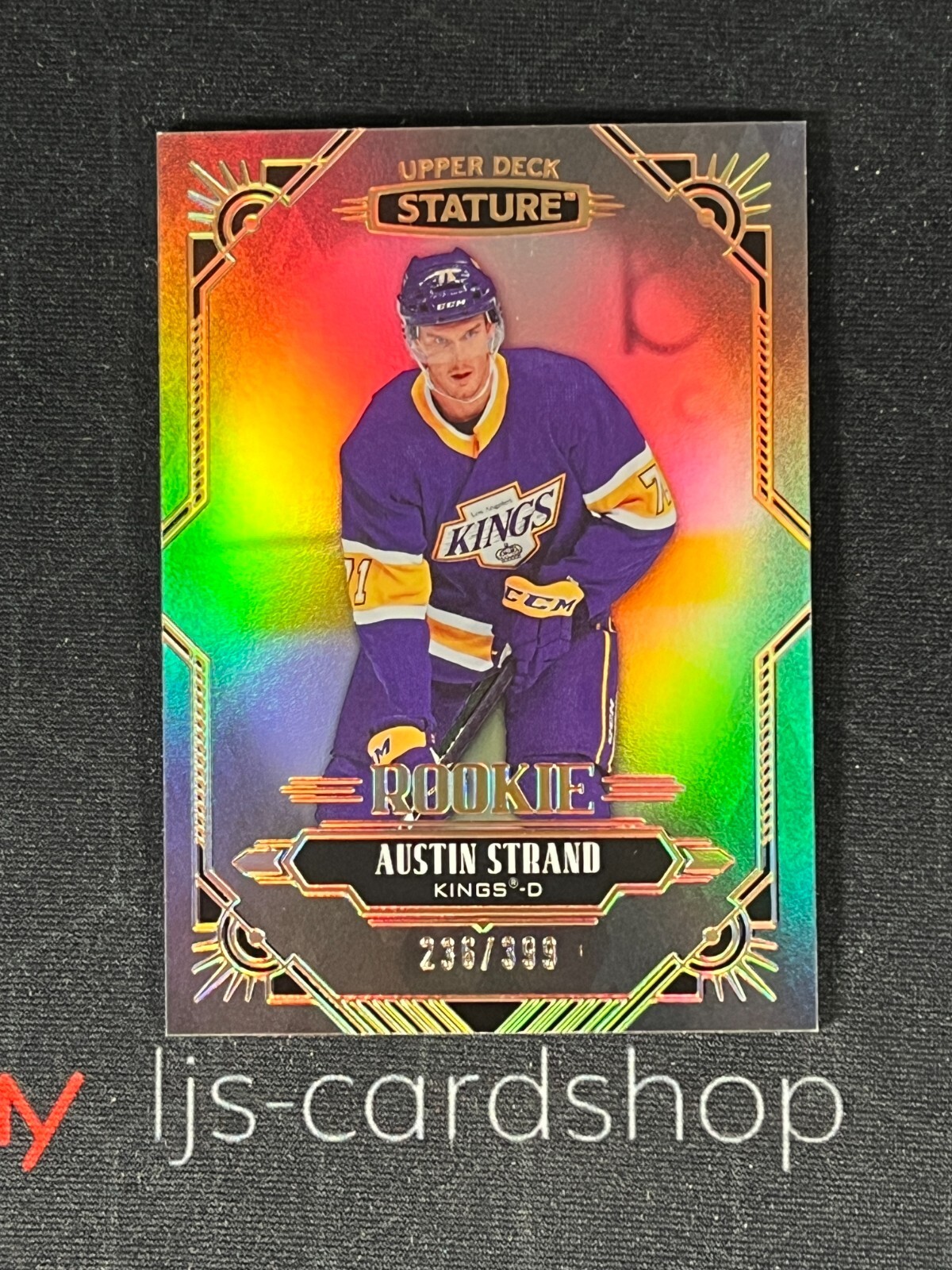 2020-21 Upper Deck Stature - Rookies #107 Austin Strand, Austin Strand ...