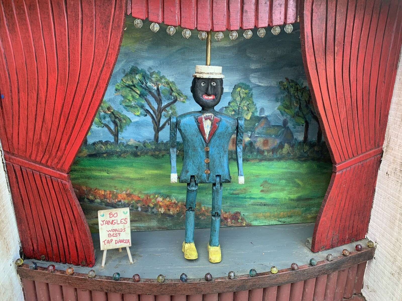 1930s Bill "Bojangles" Robinson Tap Dance Folk Art Diorama - Vaudeville ...