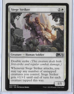 MTG Siege Striker Core Set 2021 (M21) Uncommon Magic Card #037/274 ...