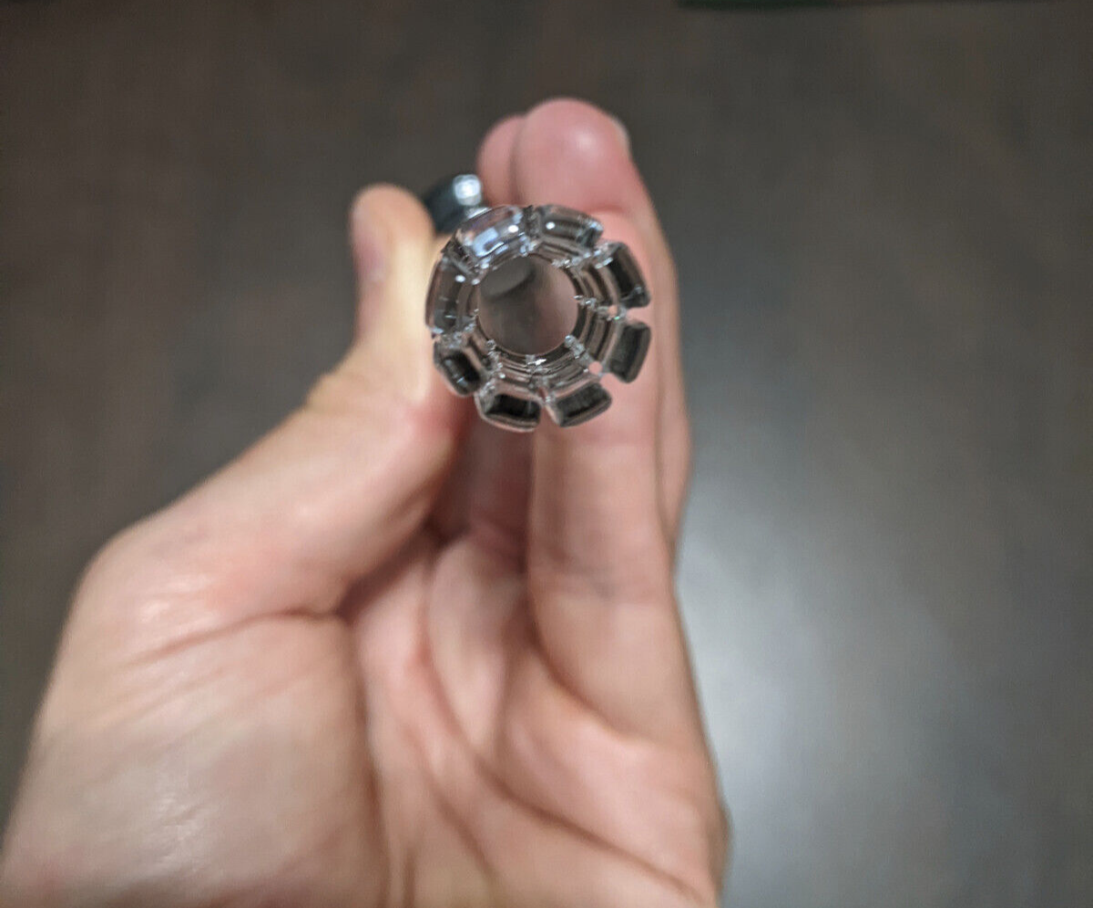 4" Inch 18mm/14mm Downstem Glass Slide Black MATRIX Perc Diffuser | eBay