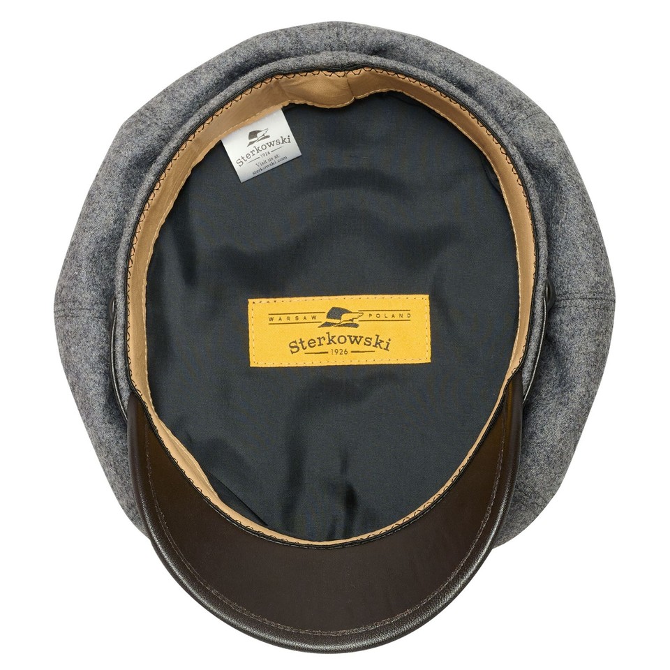 Sterkowski MOTO Wool Brando Cap Motorcycle Peaked Newsboy Rider Wild ...