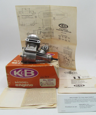K&B Model Engine No. 6550 USED Excellent with Diagram and paperwork no ...