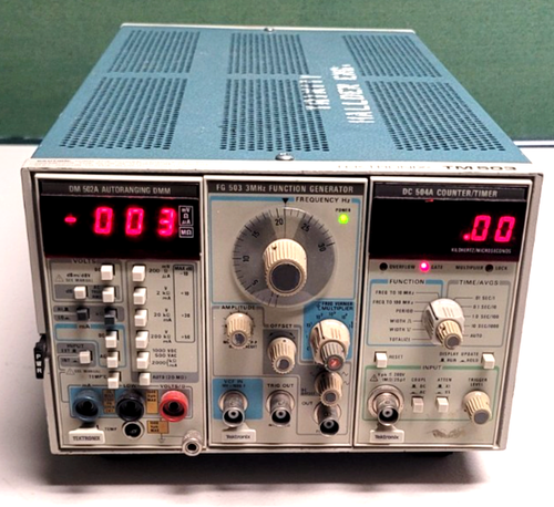 Tektronix TM 503, PS503A Power Supply, FG503 Function Generator, DM502A ...