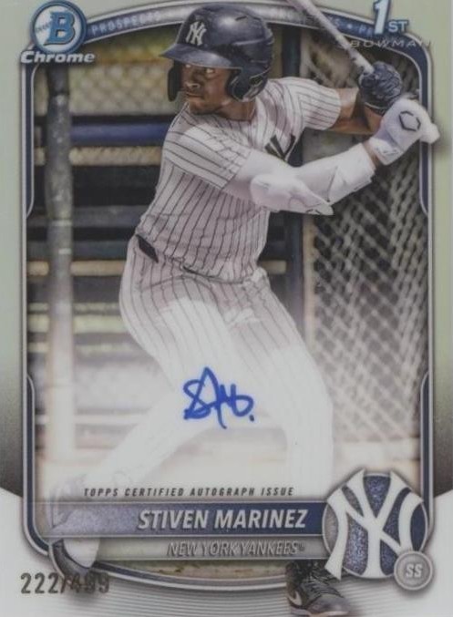 2025 Bowman Chrome - Prospect Autographs Stiven Marinez, Stiven Marinez ...