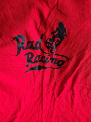 Rad Racing Mens Xl T shirt Red Cru Jones Bmx racing 80s hell track | eBay