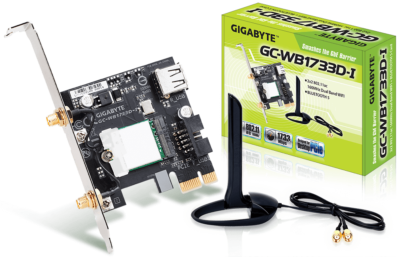 Gigabyte GC-WB1733D-I WLAN Adapter Intel Wireless-AC 9260 PCI-E Antenne ...