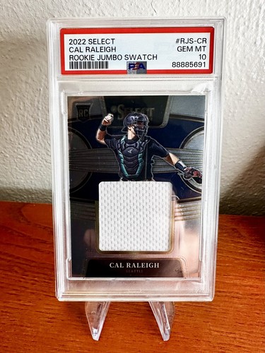 CAL RALEIGH ROOKIE JUMBO RELIC 2022 SELECT #RJS-CR MARINERS PSA 10 (POP ...