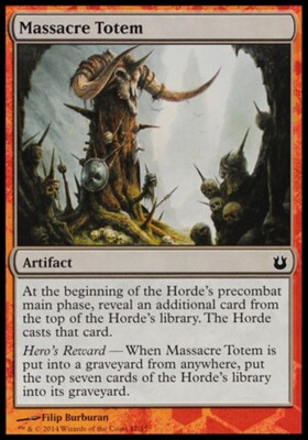 MRM FR/VF Totem du massacre Token MTG magic BNG Battle The Horde | eBay