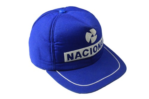 vintage AYRTON SENNA Nacional cap racing 80s 90s blue Formula 1 F1 | eBay