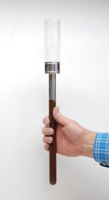 LIGHTLY USED SILVER PLATED PROCESSIONAL TORCH / CANDLESTICK / ACOLYTE ...