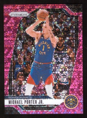 2023-24 Panini Prizm Fast Break Michael Porter Jr. Pink Disco Prizm 41/ ...