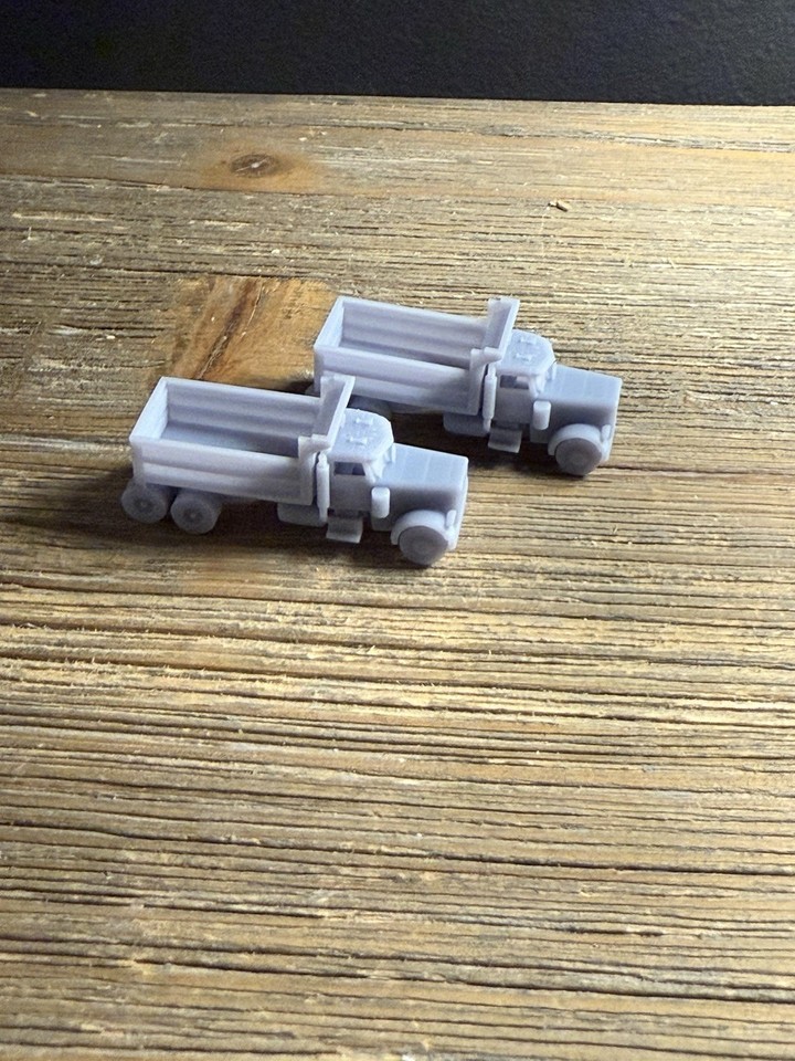 N SCALE 1:160 CONSTRUCTION VEHICLES. DUMP TRUCKS. (4pk). LIFTED ...