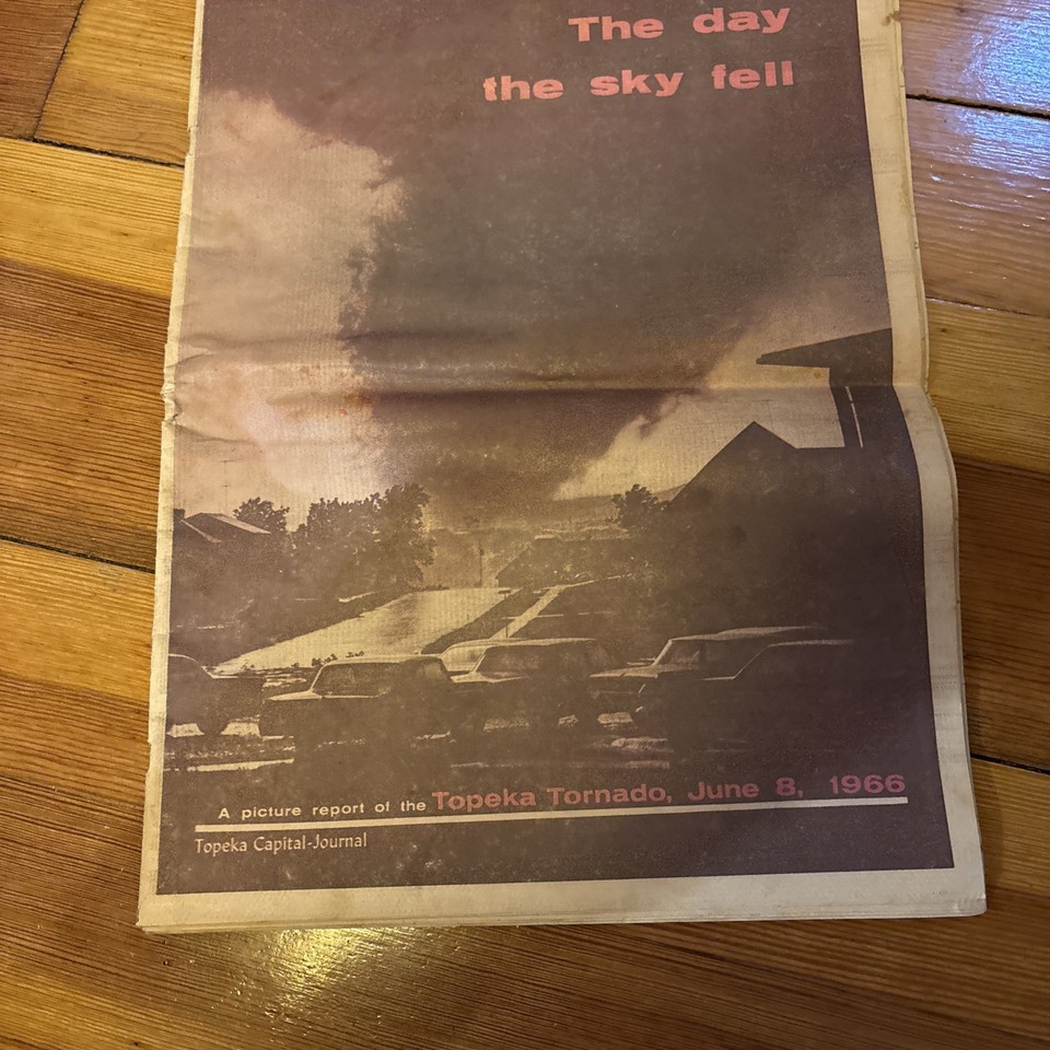 Vintage Topeka 1966 Tornado Coverage SW Bell Book And Newspaper | eBay