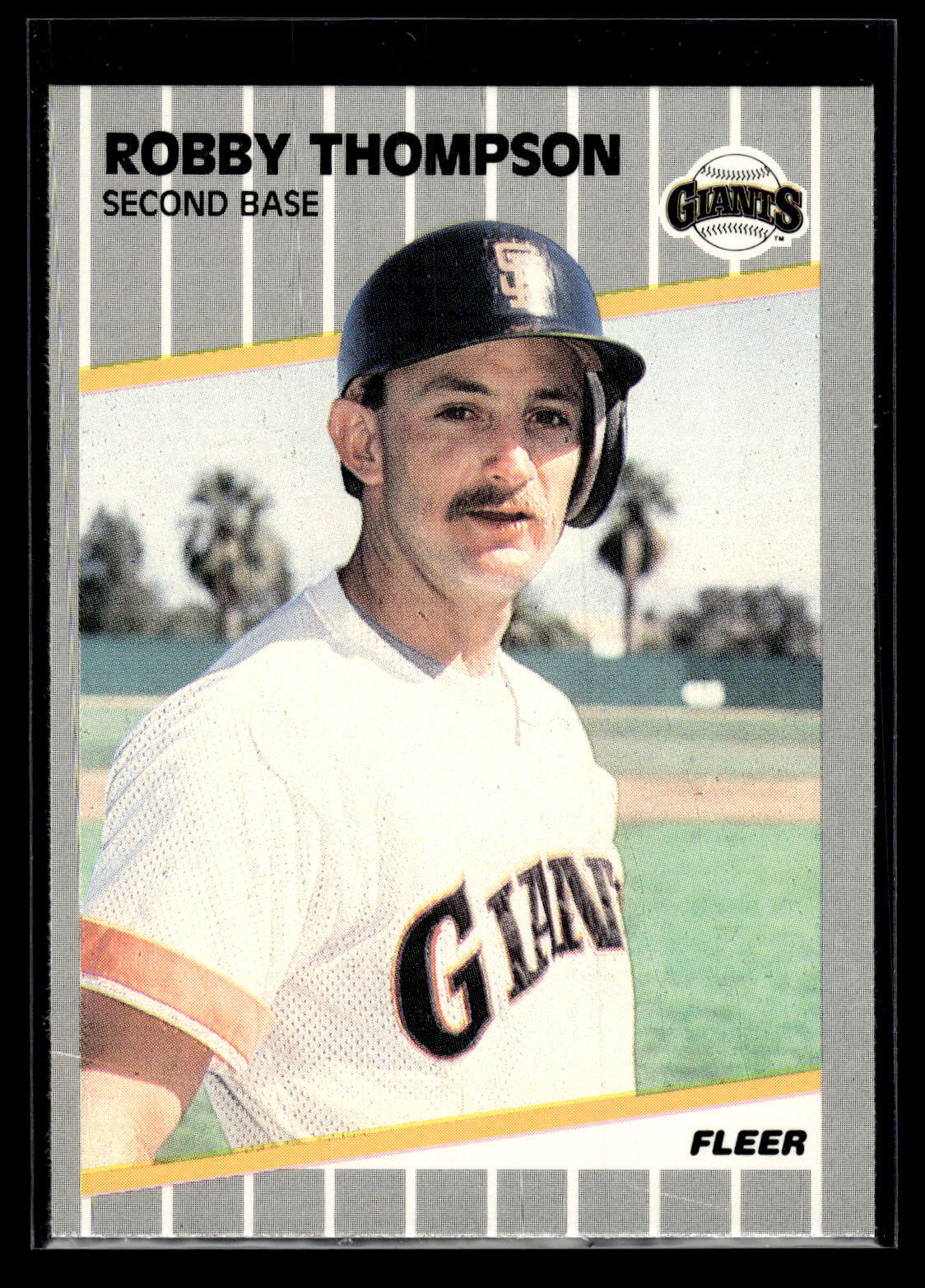 1989 Fleer Baseball #344 Robby Thompson San Francisco Giants Pack Fresh ...