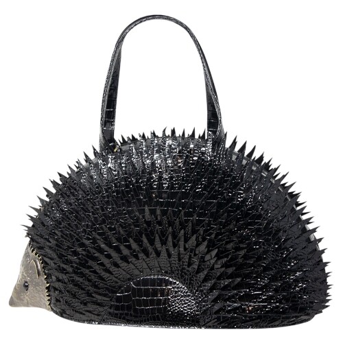 Ladies Croc Effect 3d Hedgehog Shaped Hand Bag Women Spacious Fashion ...