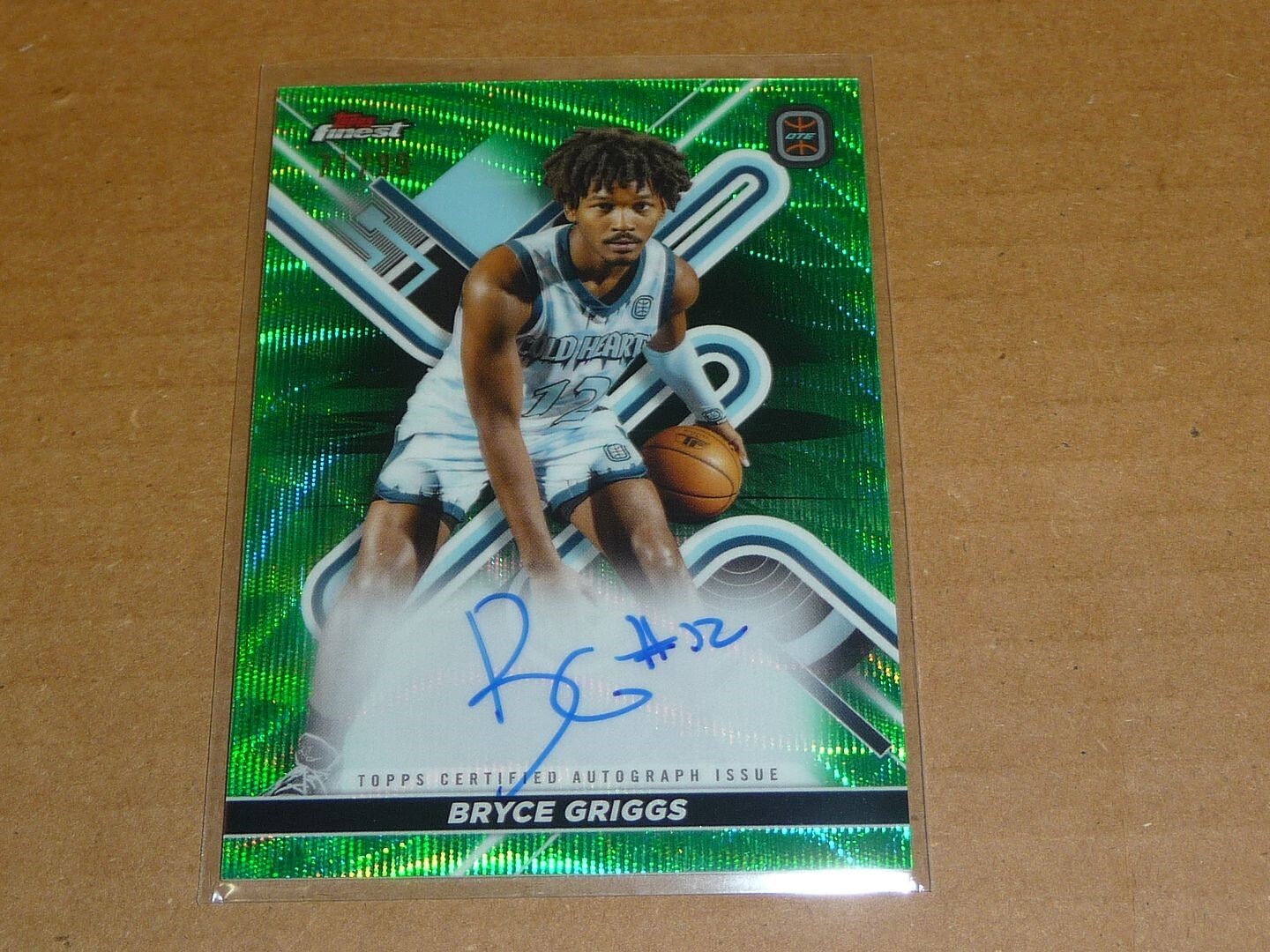 2022/23 Topps Finest OTE BRYCE GRIGGS AUTOGRAPH/AUTO GREEN WAVAE /99 ...
