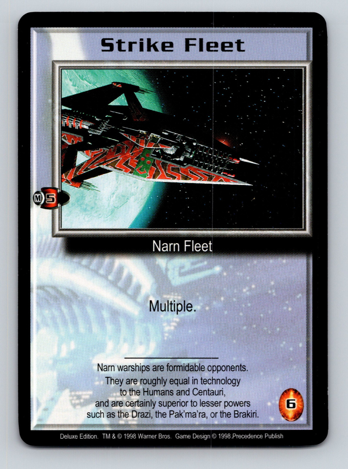 1998 Deluxe Edition Babylon 5 CCG Strike Fleet Narn - Uncommon Card TCG ...
