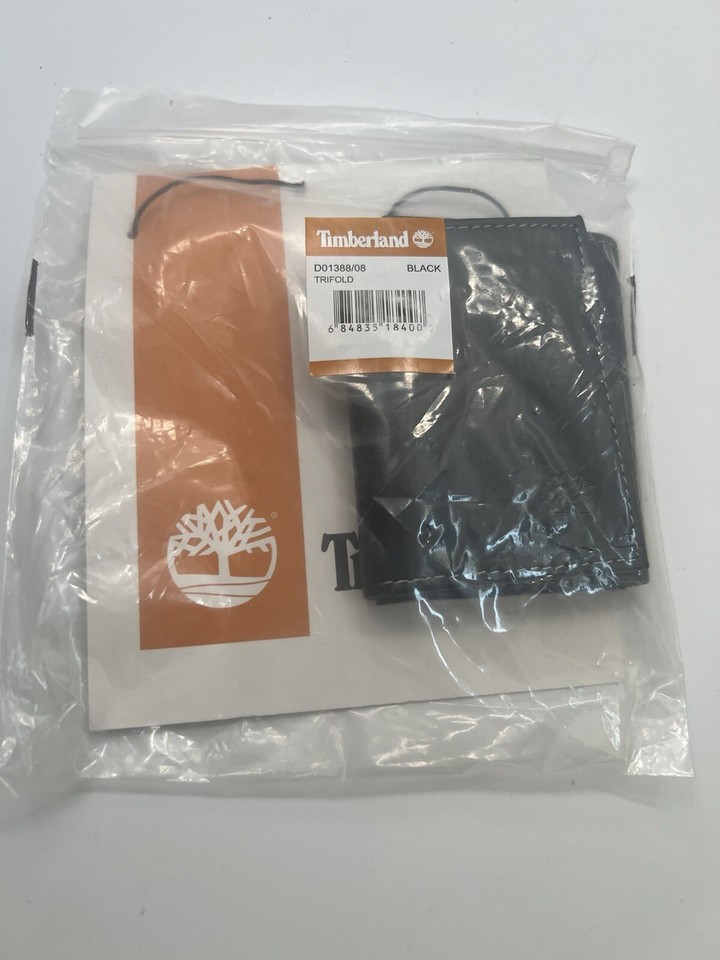 Timberland Men's Wallet Leather Trifold Flip Pocket ID Window. New W ...