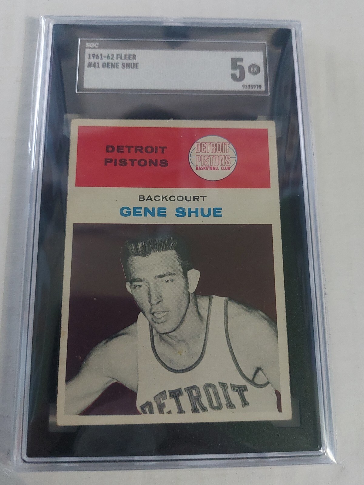 1961-62 FLEER #41 GENE SHUE PISTONS SGC 5 EX | eBay