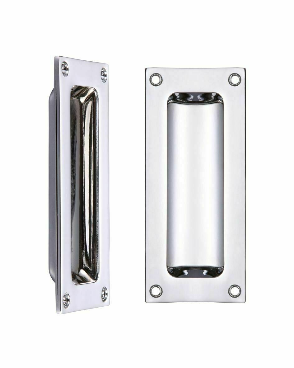 Inset Sliding Door Handle Rectangular Recessed Flush Door Handles For ...