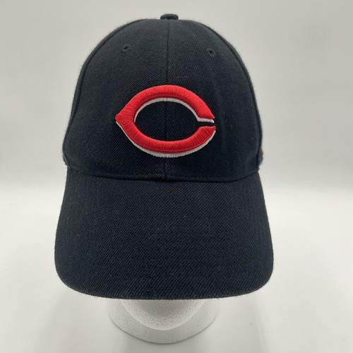 Nike Team Cincinnati Reds Hat 100% Wool Navy Blue Red Logo Adjustable ...