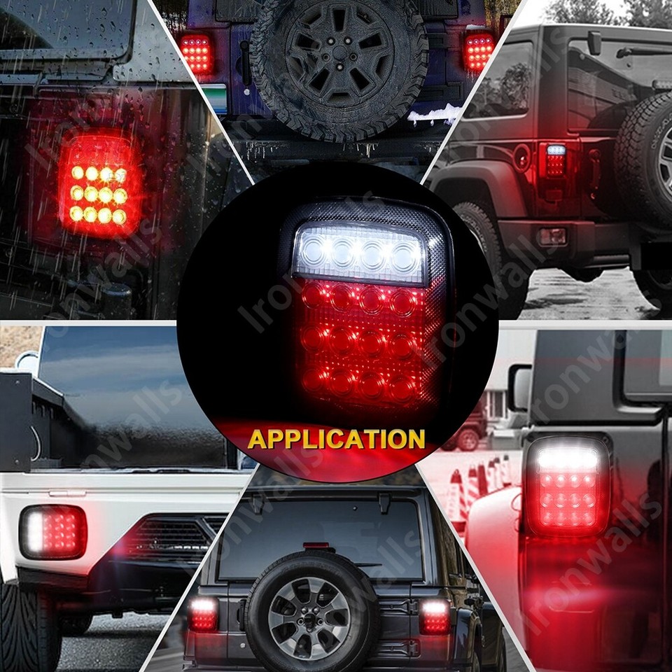 2X LED Tail Light Reverse Brake Turn Lights for Kenworth Peterbilt ...