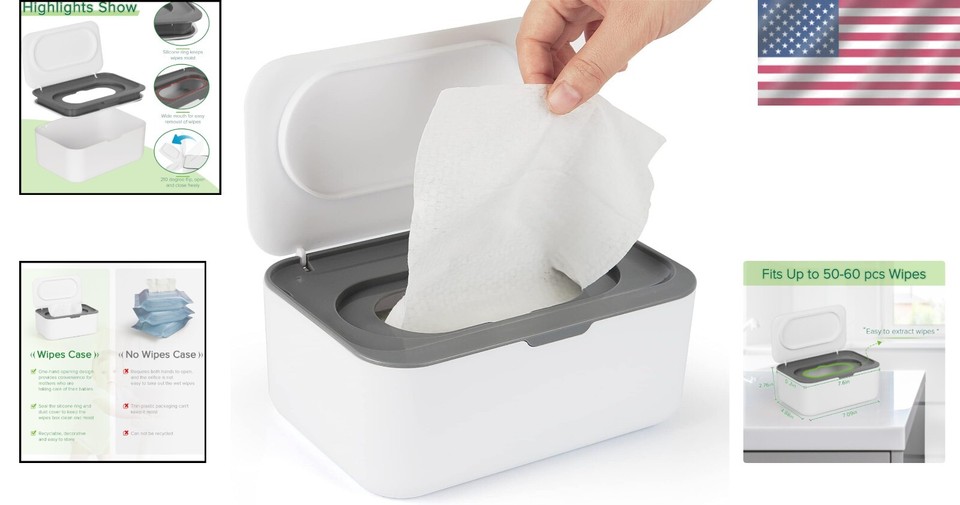 Versatile Baby Wipe Case - Waterproof, Easy Clean, Perfect for Nursery ...