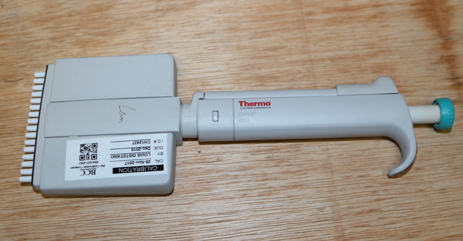 Thermo Finnpipette 5-50ul, CH12427, 4510 Type Multichannel 16 Channel ...