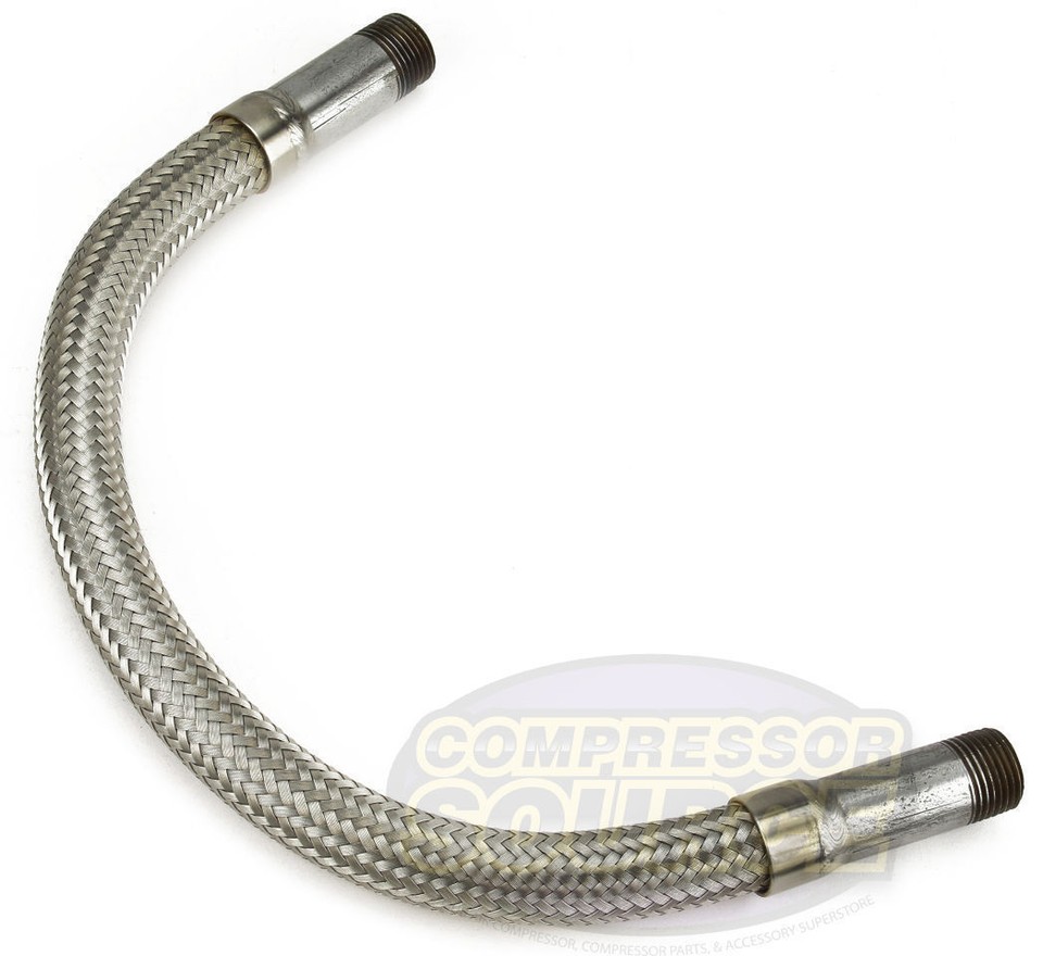 1/2" x 18" Stainless Steel Compressed Air Line Metal Flex Hose ...