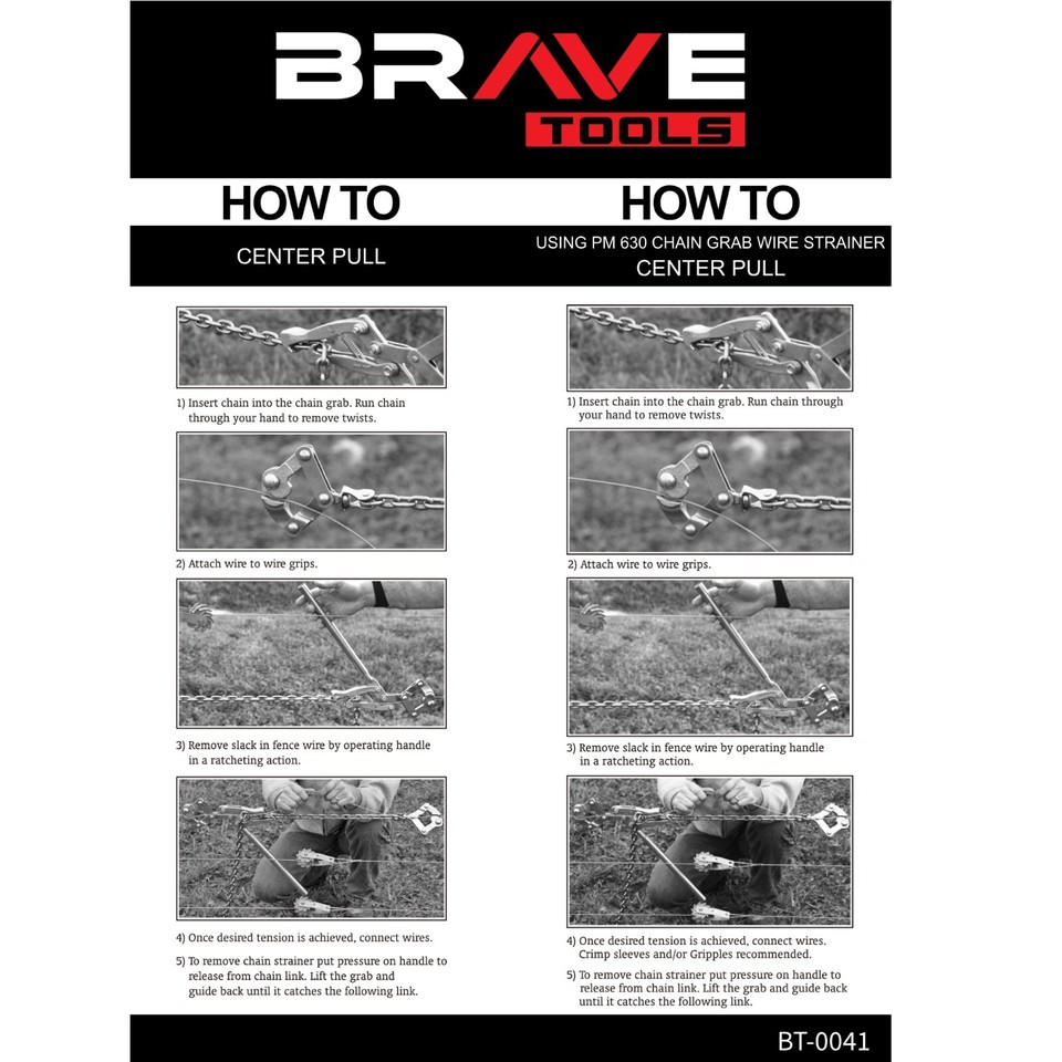 Heavy Duty Chain Strainer Monkey Cattle Wire Fence Puller Stretcher ...