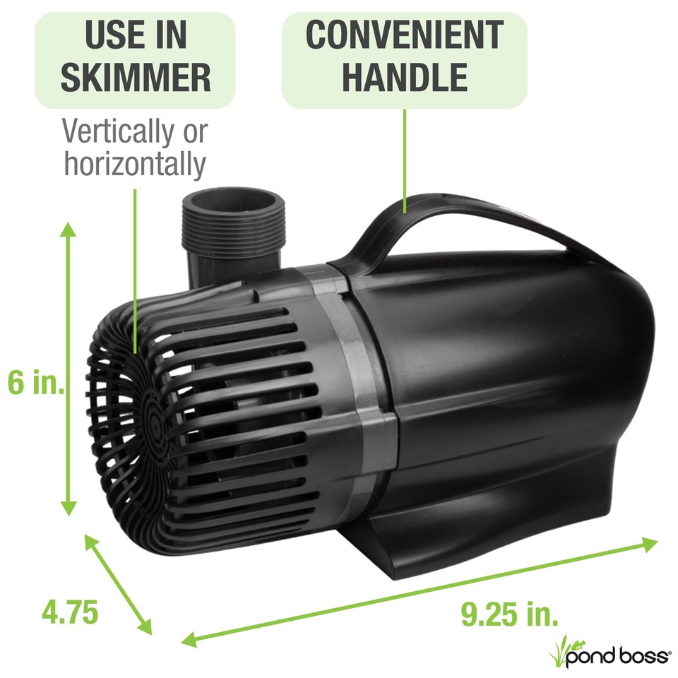 Pond Boss Waterfall Pump, 2300 GPH Pond Boss Waterfall Pump, 2300 GPH ...