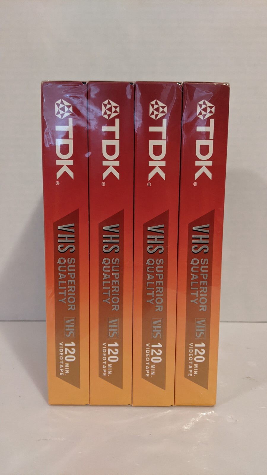 TDK Superior Quality Blank VHS Tapes 4-Pack Sealed VCR 6 Hour EP T ...