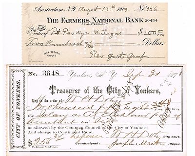 NEW YORK CHECKS LOT - 9 Different Checks From New York State | eBay