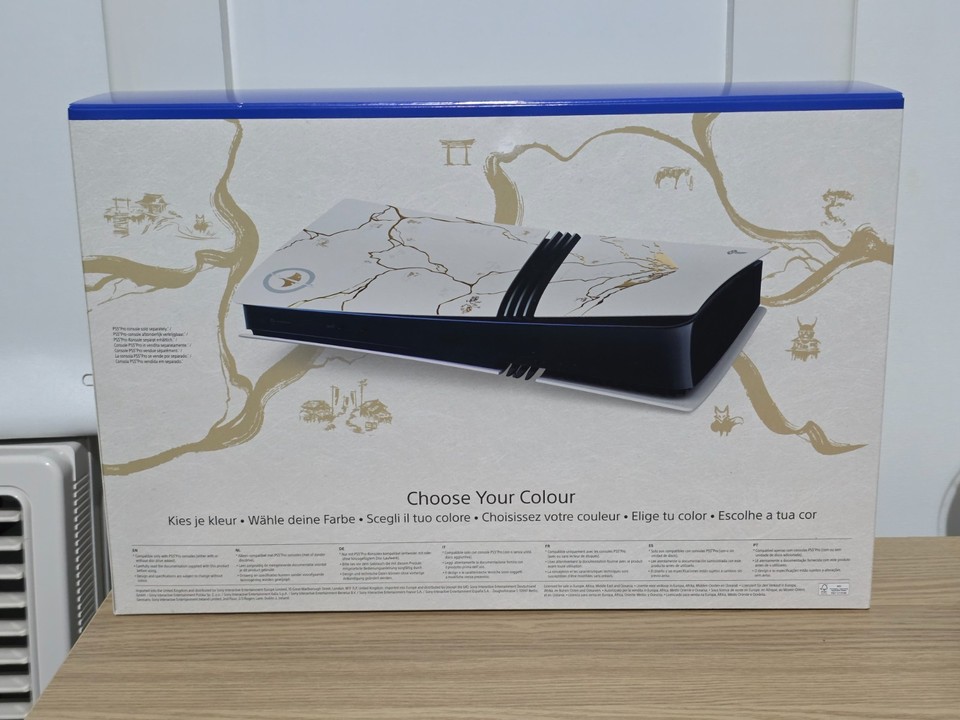 PS5 PlayStation 5 Pro Console Covers Plates Ghost of Yotei Gold Limited ...