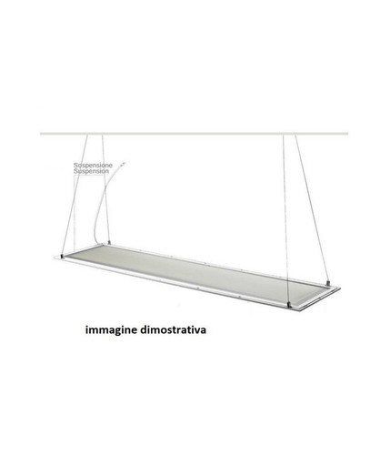 KIT DI FISSAGGIO PER PANNELLI LED A SOSPENSIONE SOFFITTO CAVETTO ...