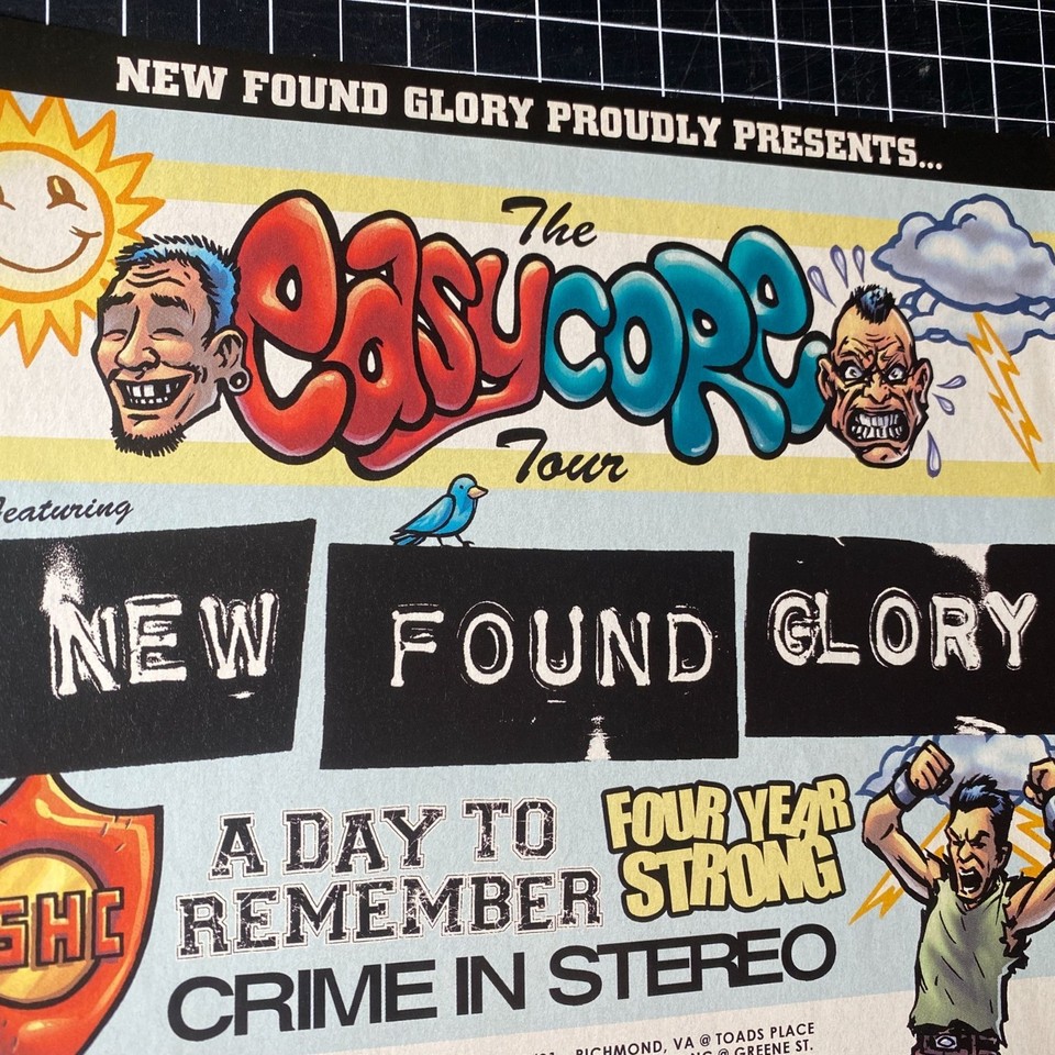 NEW FOUND GLORY The Easycore Tour Double-Sided Dance Gavin Dance ...