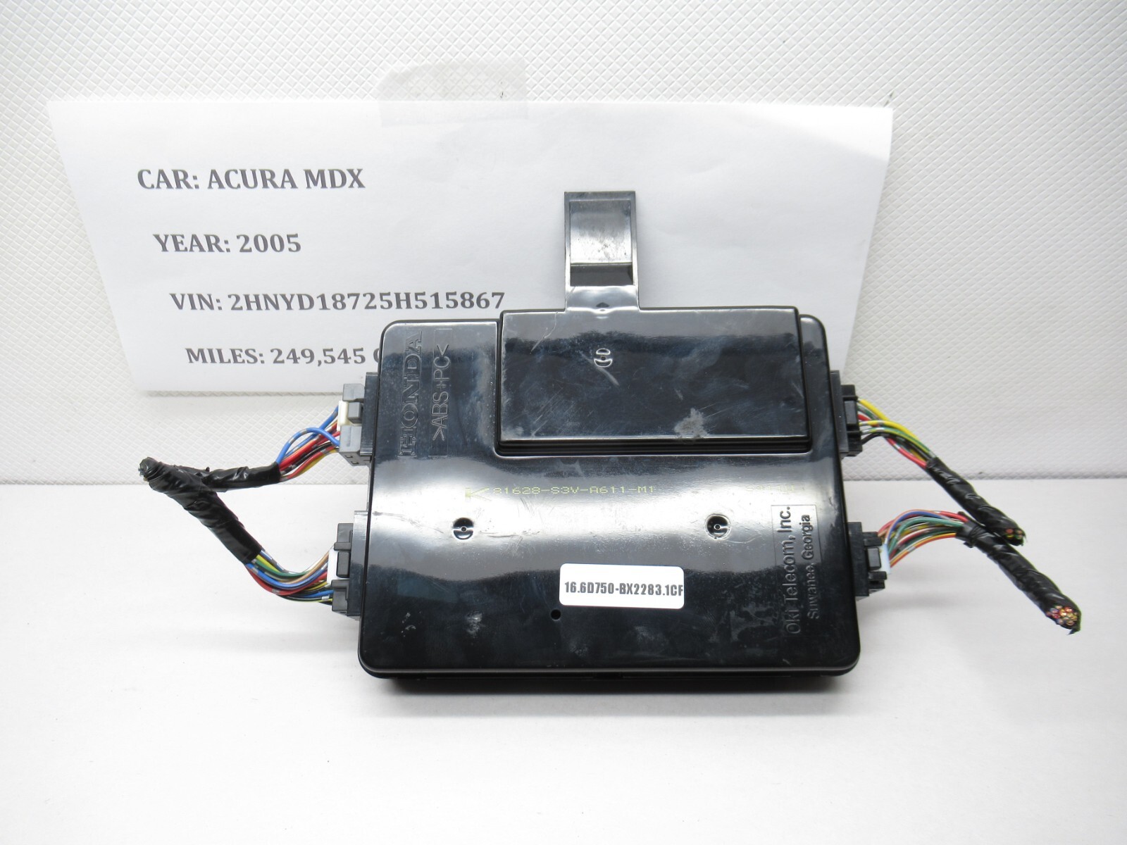 2003-2006 Acura MDX Front Driver Seat Memory Control Module 81628-S3V ...