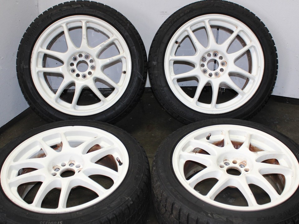 JDM 17 INCH WORK EMOTION WHEEL 5X100 OEM SUBARU TOYOTA 5X100 RIMS TIRES ...