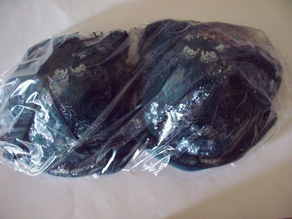 38C Deep Pine Lace Metallic SHINE Body by Victorias Secret Lined Demi ...