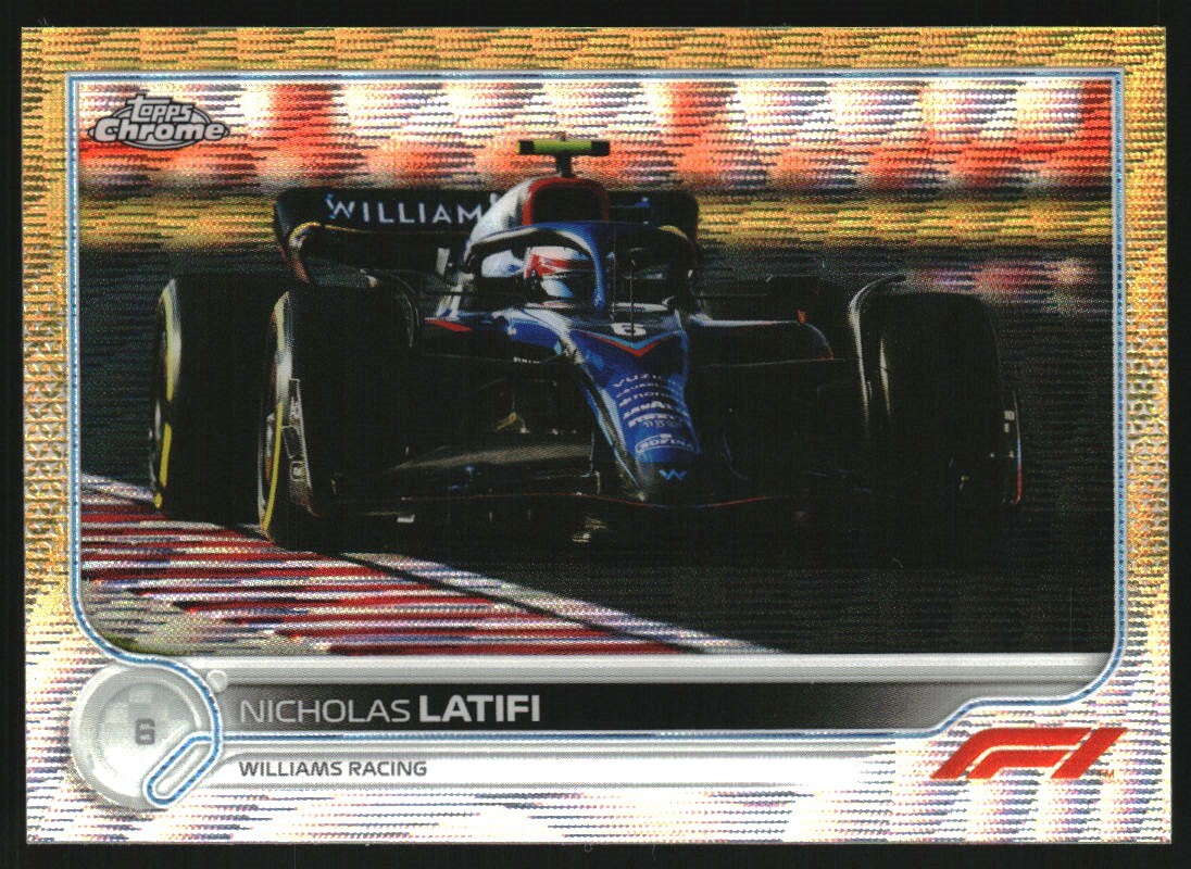 2022 Topps Chrome Formula 1 Gold Wave Refractors #123 Nicholas Latifi ...