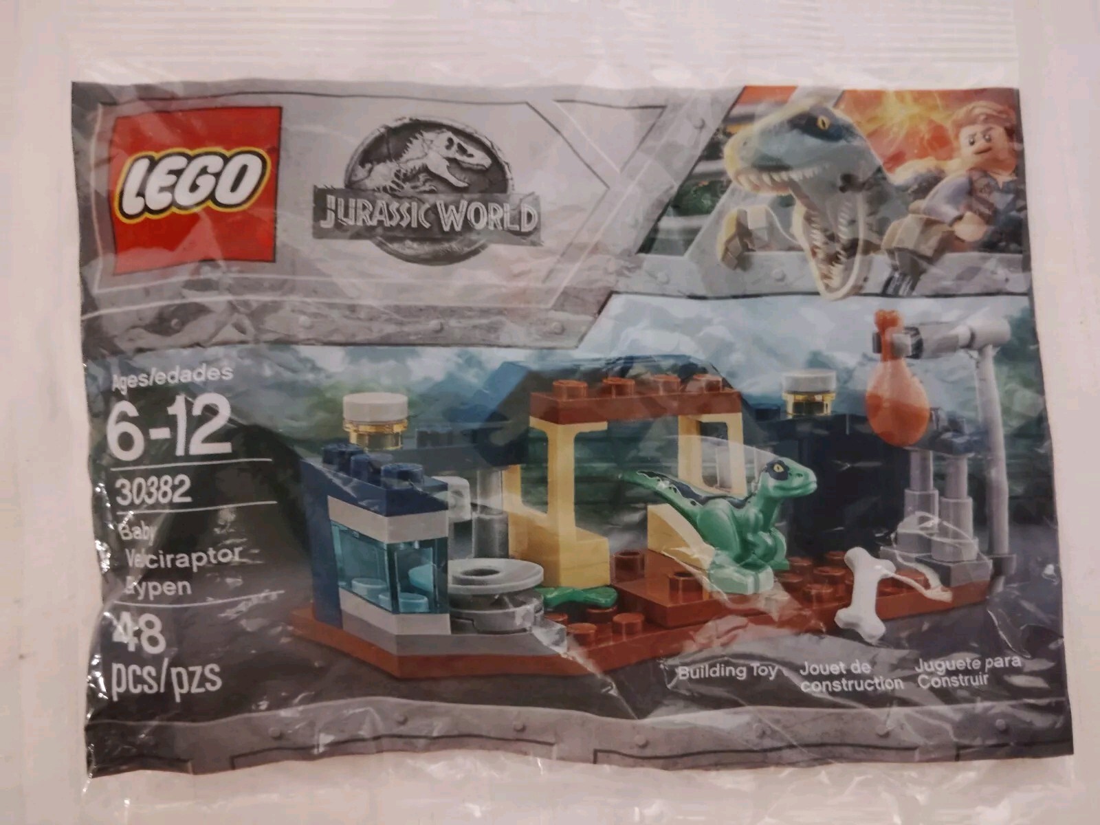 LEGO 30382 Jurassic World: Baby Velociraptor Playpen 2015 Sealed ...