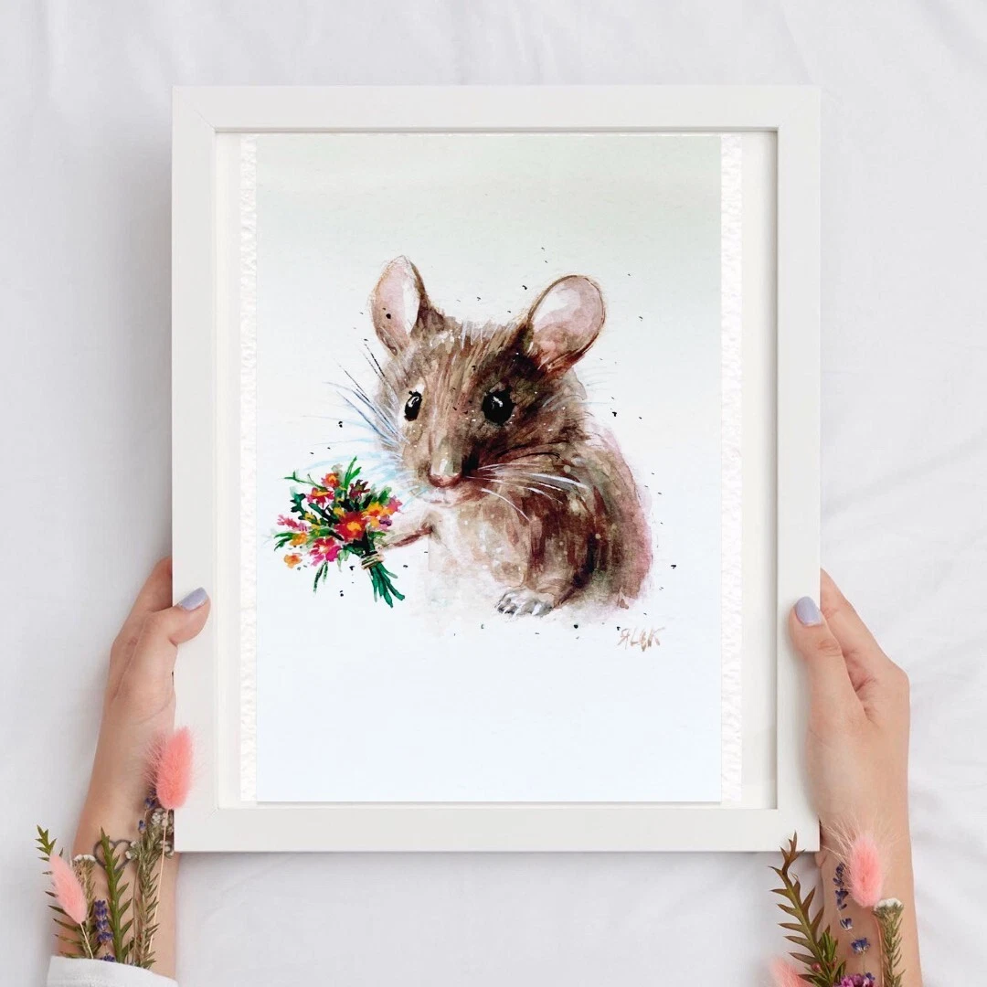 Cute Mouse Animal Painting