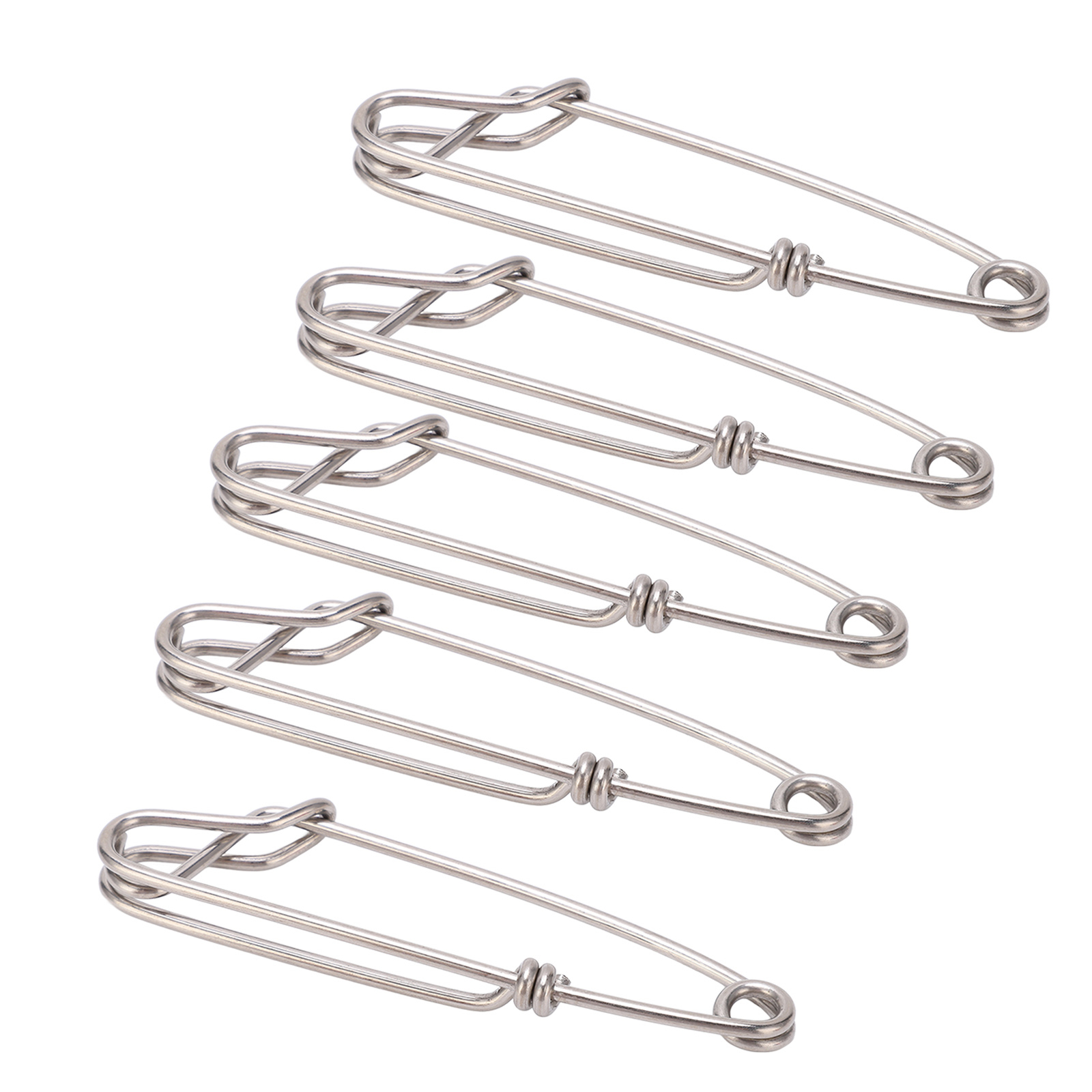 (2.0x80mm)5pcs/set Longline Snap Clip Corrosion Resistance Float Line ...