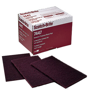 6x9 Very Fine Maroon Hand Pad - Pack of 20 | eBay