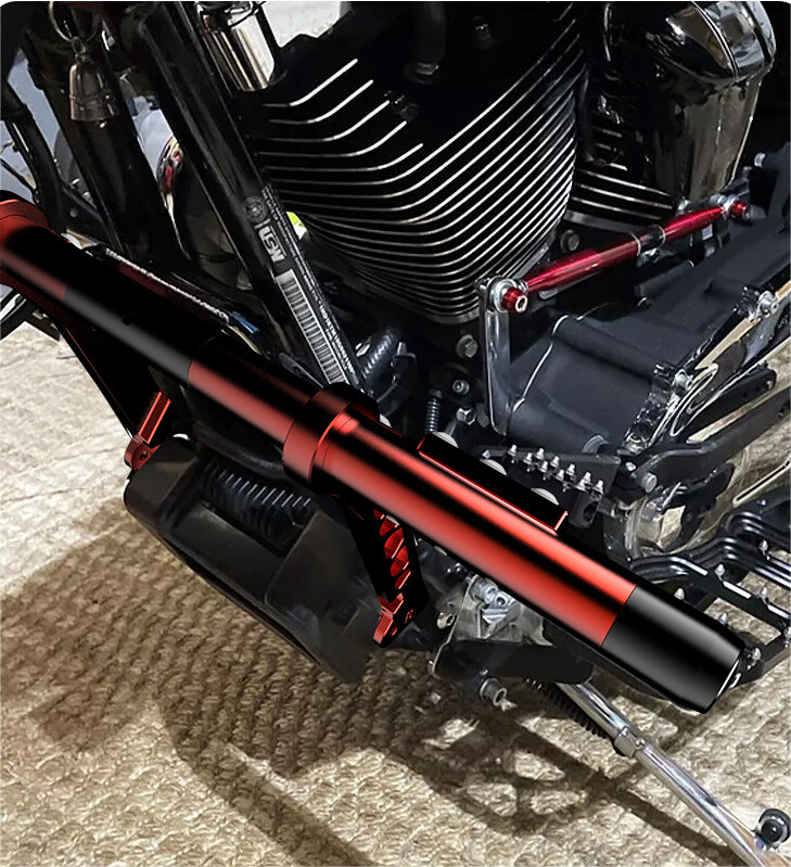 2009 Softail Deluxe Crash Bar Pegs Black Plastic Fabulous Protective