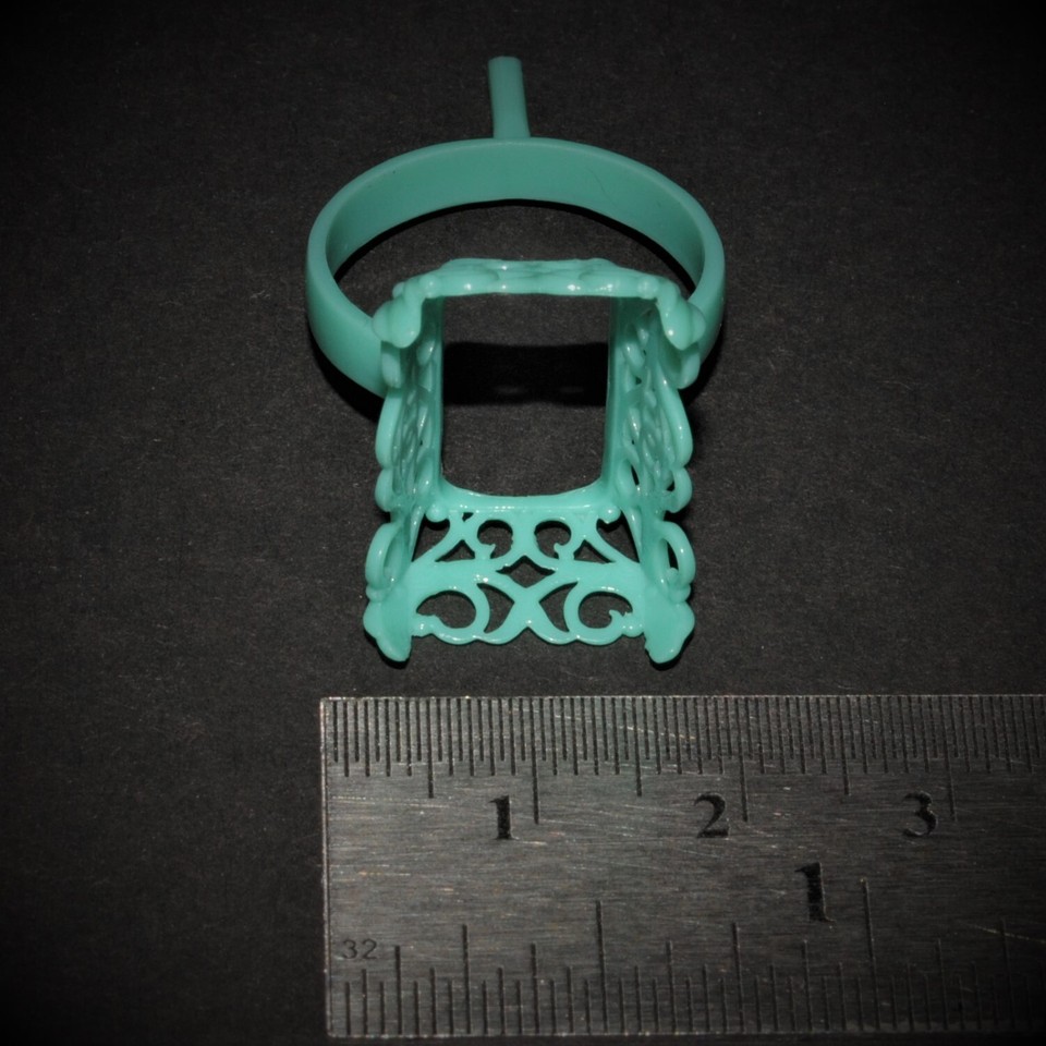 2 pcs Ladies' ring Wax patterns for lost wax casting jewelry/injection ...